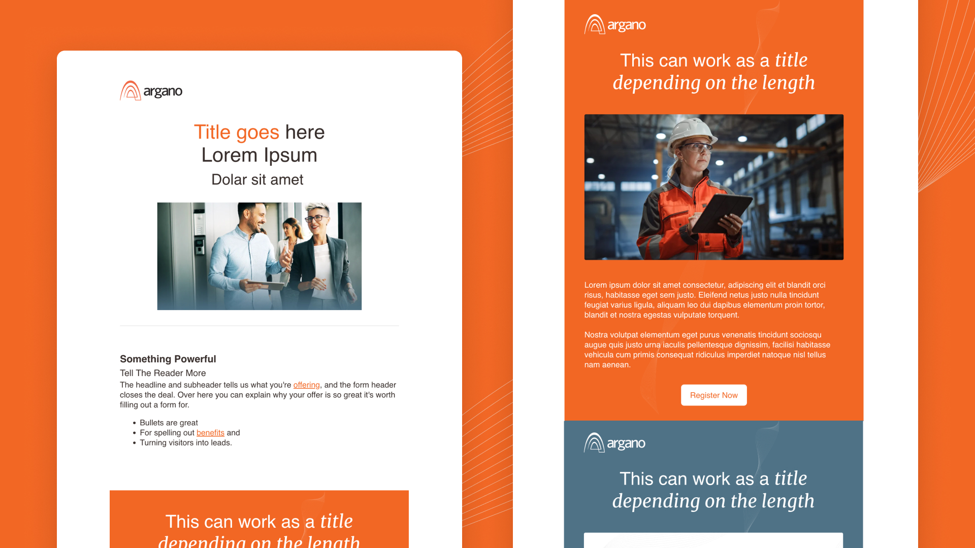Argano Drag and Drop HubSpot Newsletter Email Template | SmartAcre