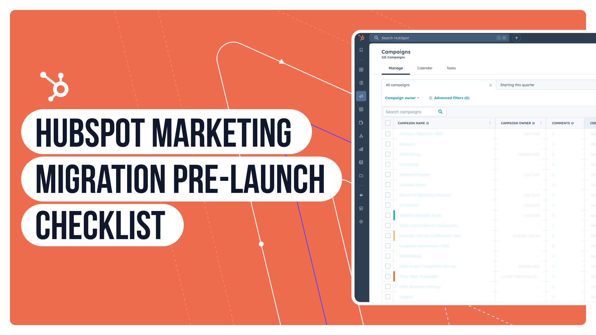 HubSpot marketing migration checklist